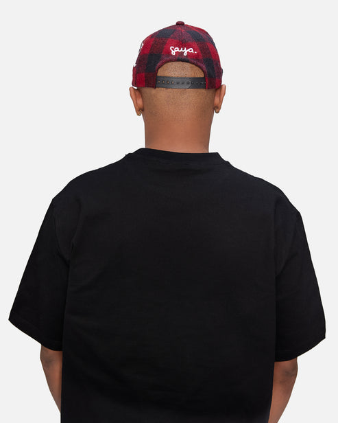 Red & Black Scotch Cap – Gaya
